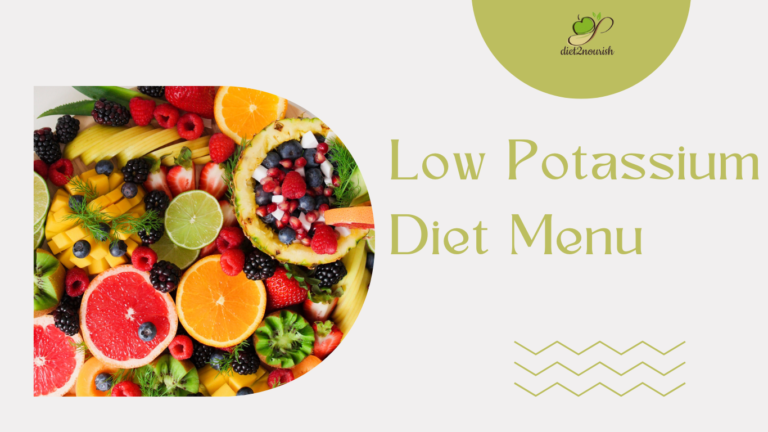 Low Potassium Diet Menu